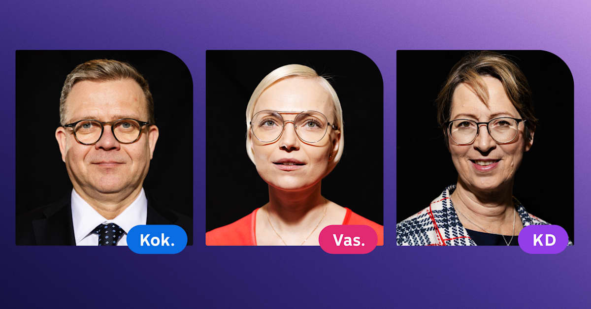 Ylen puheenjohtajatentit alkavat illalla televisiossa – ensin tentataan Orpo, Essayah ja Koskela ...