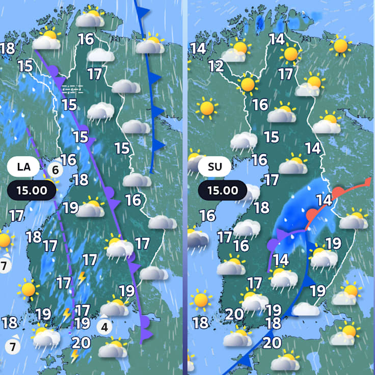 Sää Lapinlahti – Sääennusteet ja sadetutka – Yle