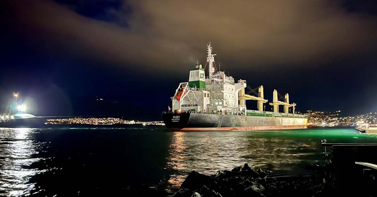 Marinetraffic-sivuston mukaan rahtilaiva Ruby liikkuu Pohjanmerellä ...