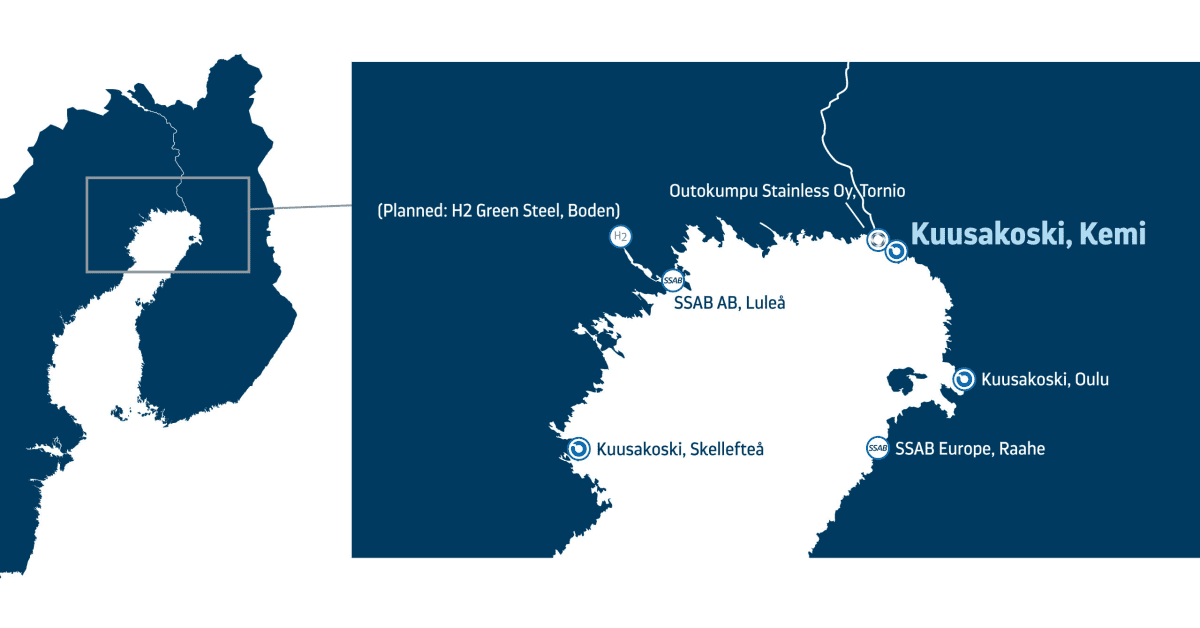 Kuusakoski alkaa kierrättää terästä Kemin Veitsiluodossa, sillä Pohjois ...