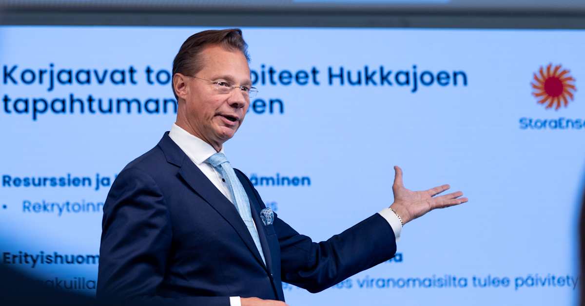 Stora Enson toimitusjohtaja raakkutuhosta: Tämä ei ikinä voi tapahtua ...