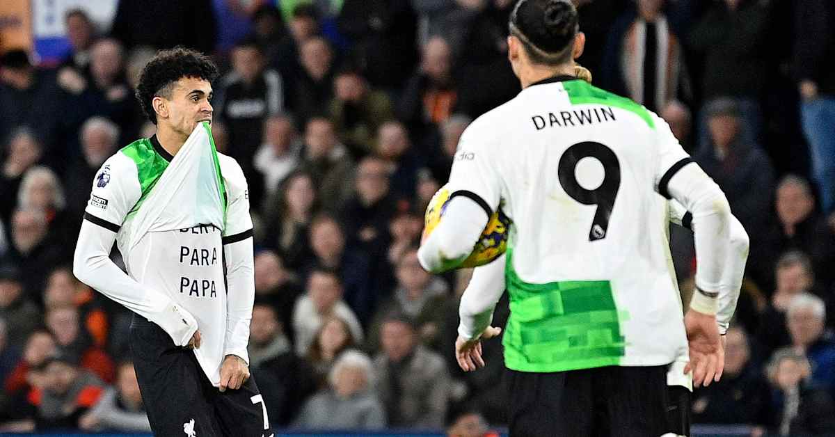 ”Frihet till pappa” – Luis Diaz räddade Liverpool från ett magplask mot ...