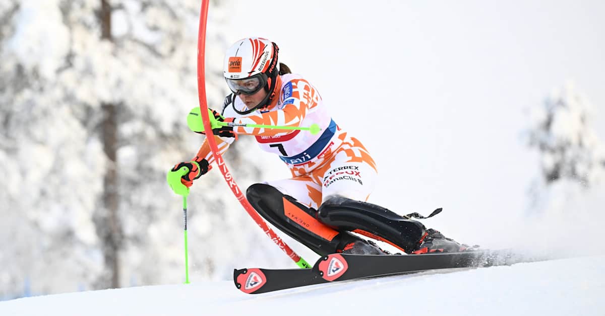 Petra Vlhova överlägsen slalomvinnare i Levi – tävlingen blev ett ...