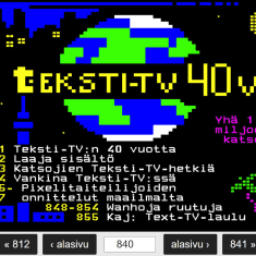 Teksti-tv | Yle.fi | Uutiset, urheilu, ilmiöt