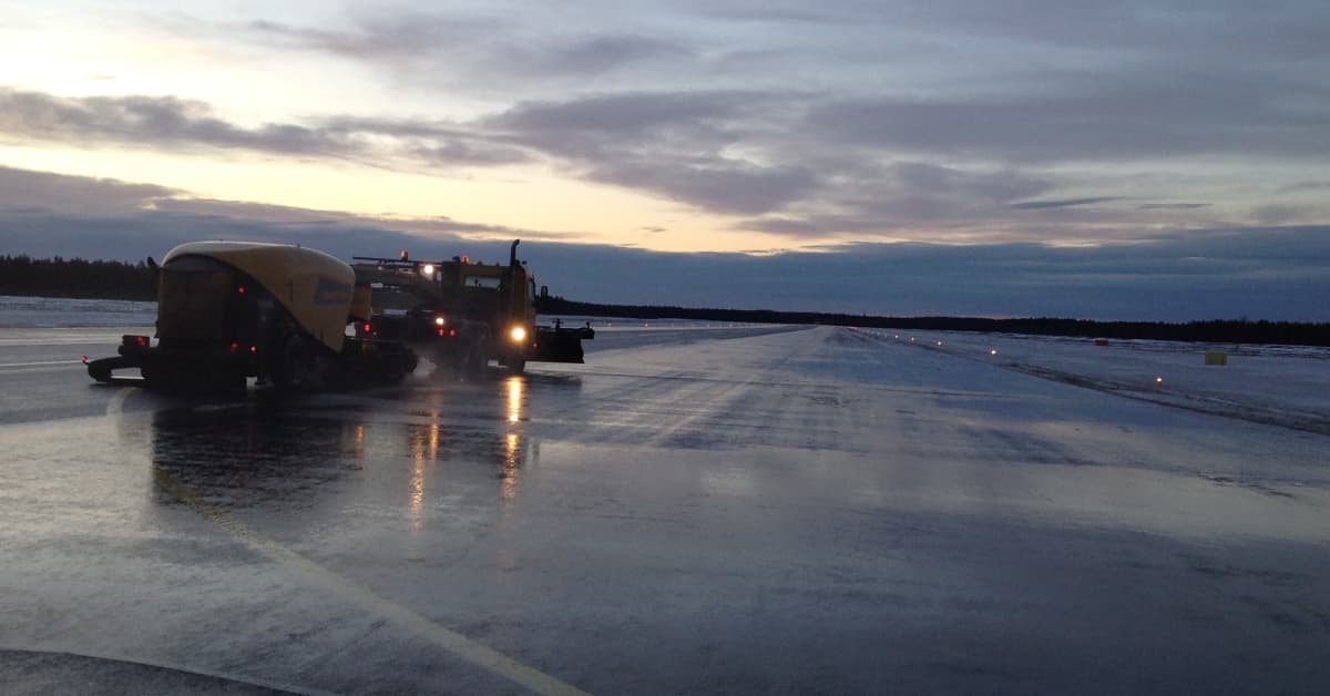 Kronoby flygplats återgår till det normala på eftermiddagen ...