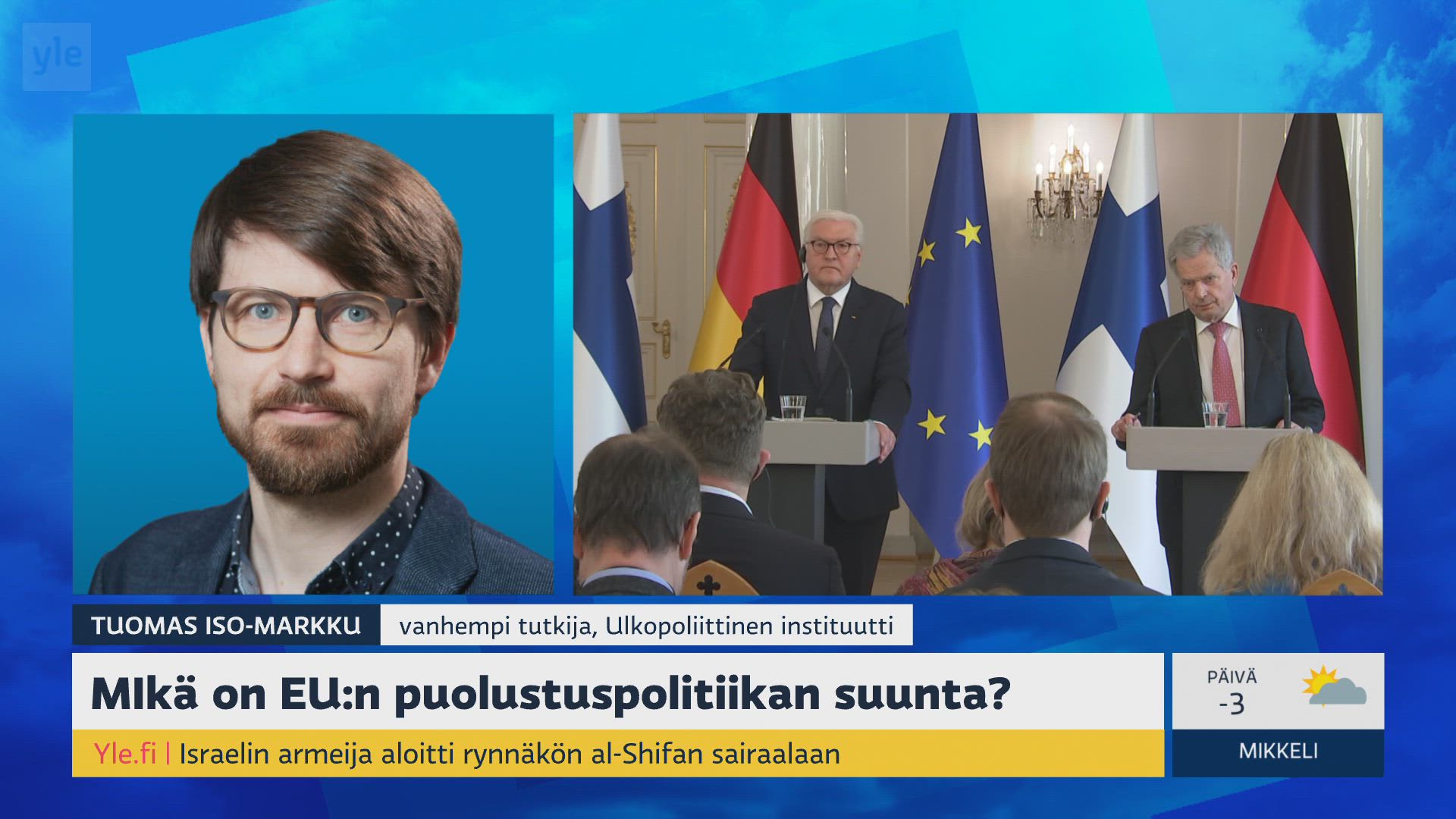 Euroopan turvallisuus Suomen ja Saksan puheenaiheena | Ylen aamu | Yle Areena