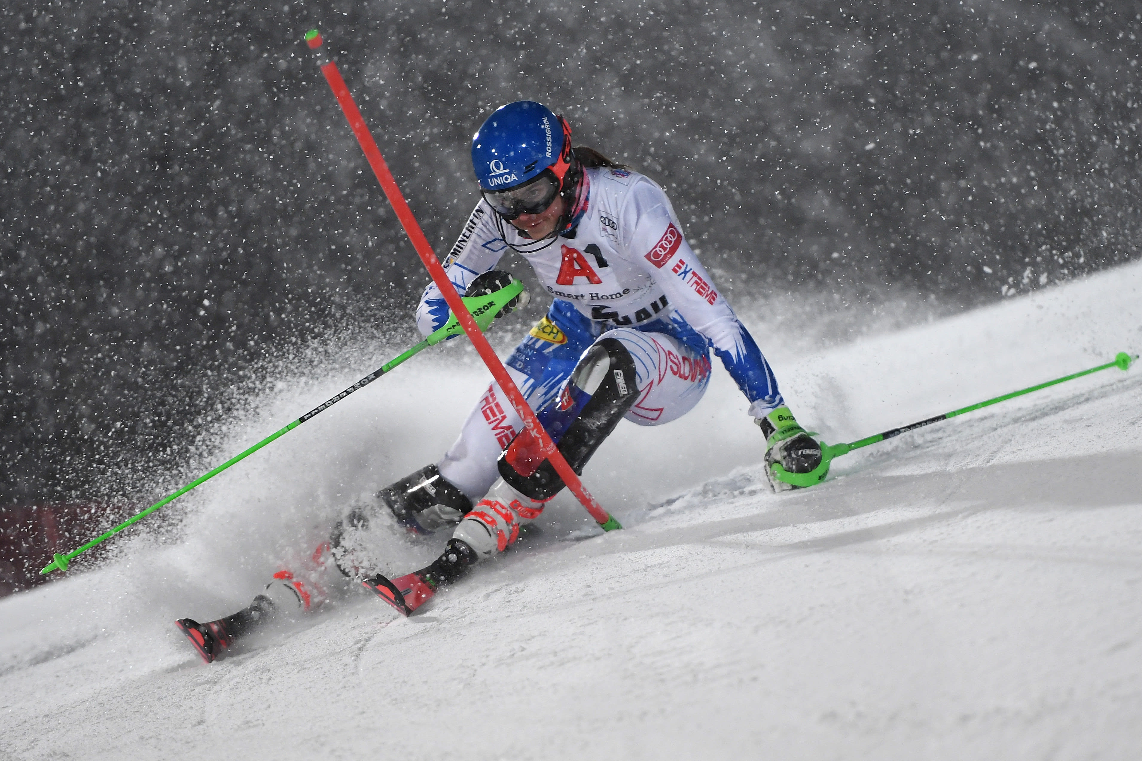 VM i alpint, damernas slalom, åk 2 (svenskt referat) | Alppihiihdon MM ...