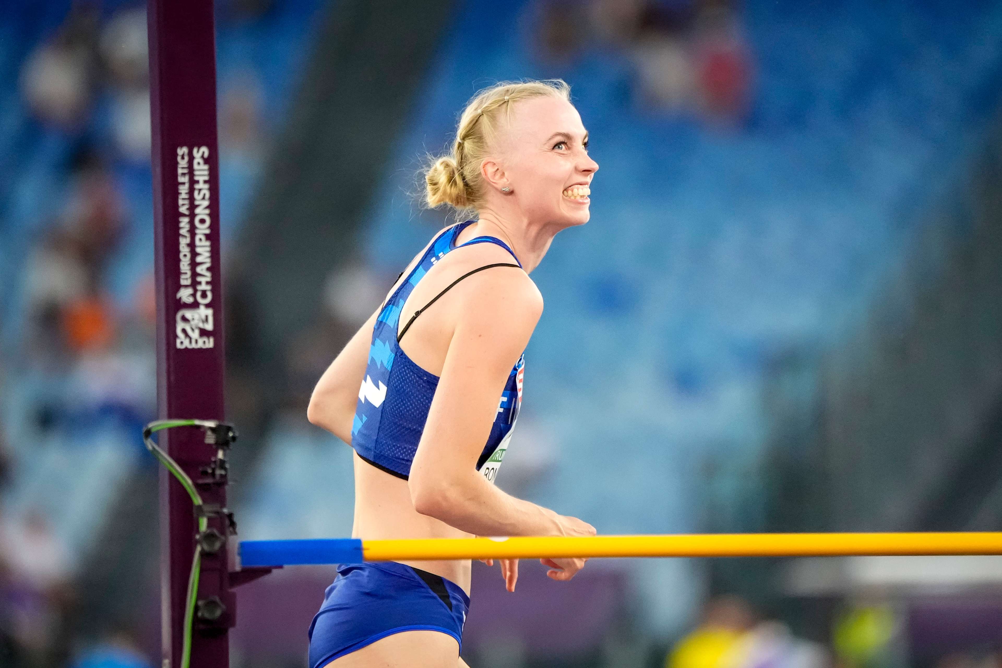 Heta Tuuri pudottaa kolmannen korkeudesta 189 | Yleisurheilun EM | Yle ...