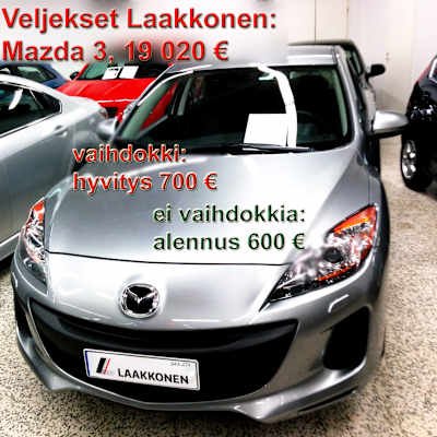 Uusi auto voi tulla jopa halvemmaksi ilman vaihdokkia ...