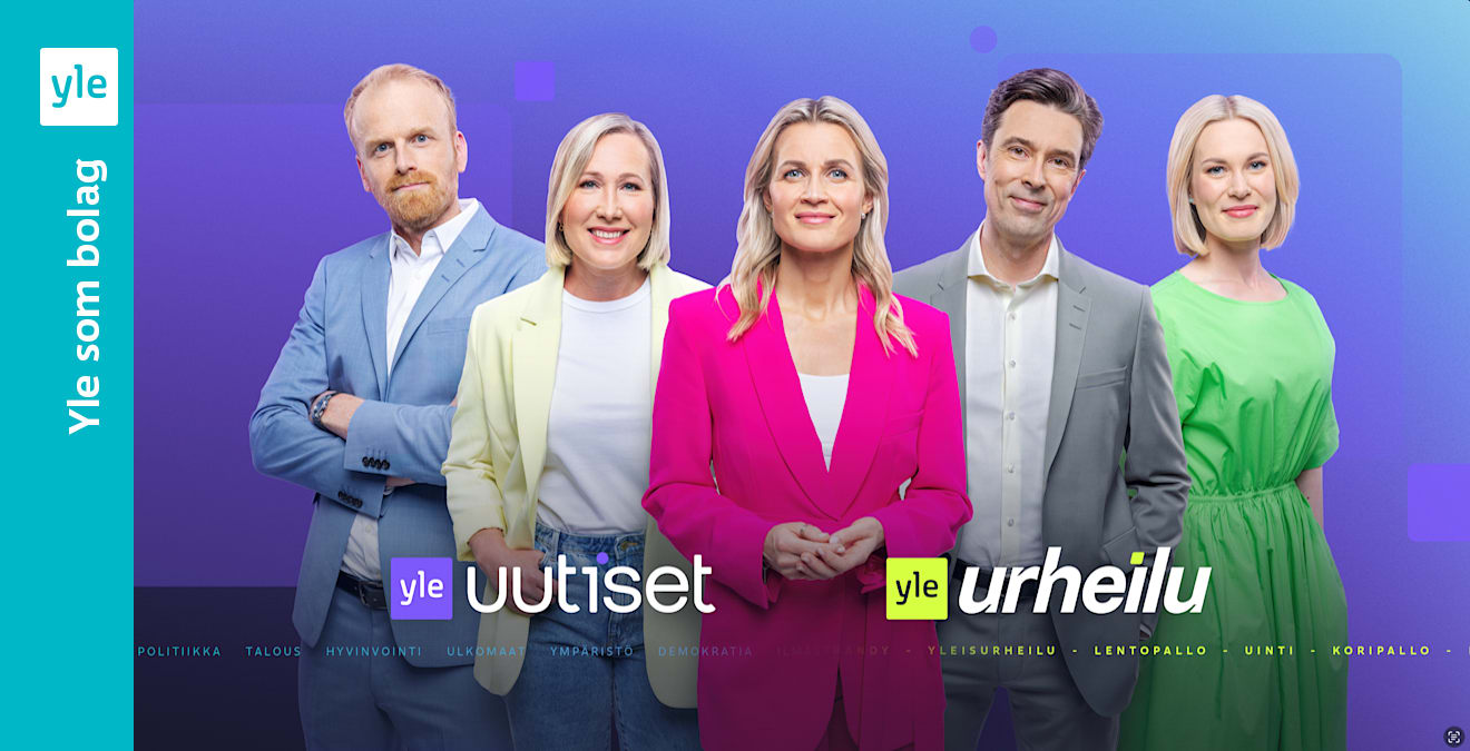 Yle Uutiset, Yle Urheilu och Svenska Yles TV-nytt och Sportnytt förnyas – nya studior och ...