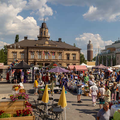 Storloppis under stadsfestivalen Jakobs dagar 2025.