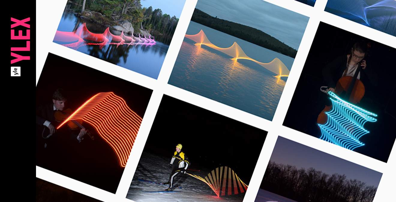 Ledivalot ja pitkä valotusaika mahdollistavat liikeratojen ...