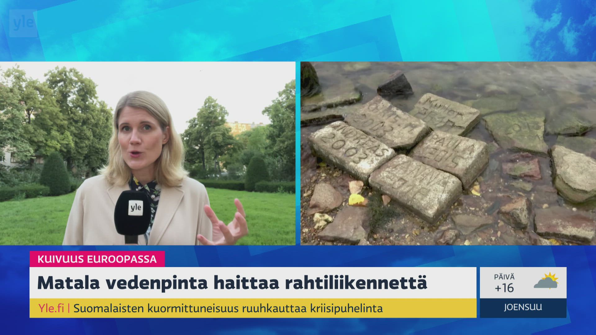 Kuivuus tuo oman lisänsä Saksan vaikeuksiin | Ylen aamu | Yle Areena