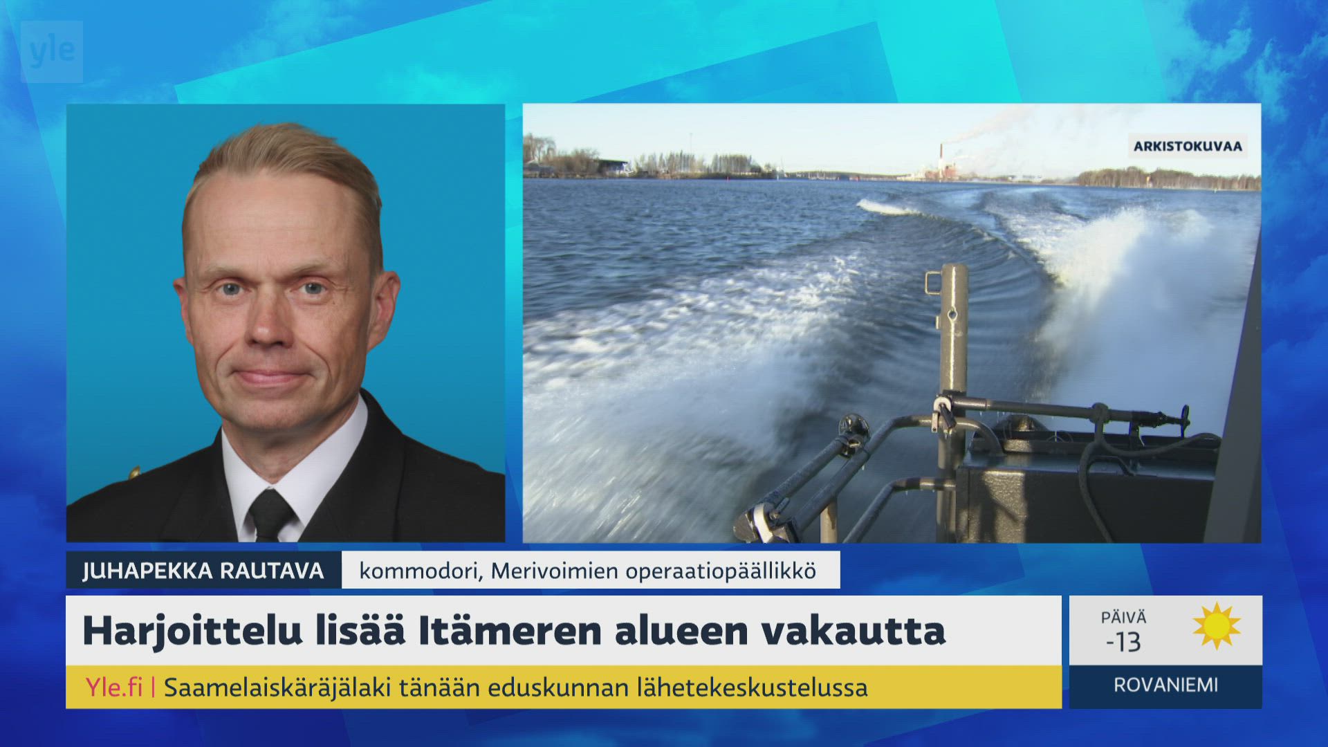 Freezing Winds -merisotaharjoitus Suomenlahdella | Ylen aamu | Yle Areena