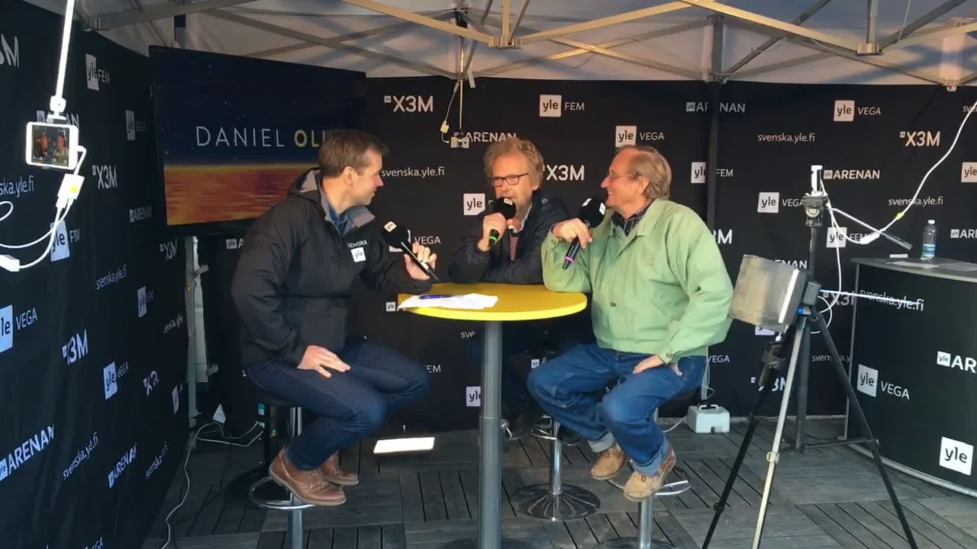 Daniel Olin live på Ekenäs höstmarknad med Erik Pöysti och Göran ...