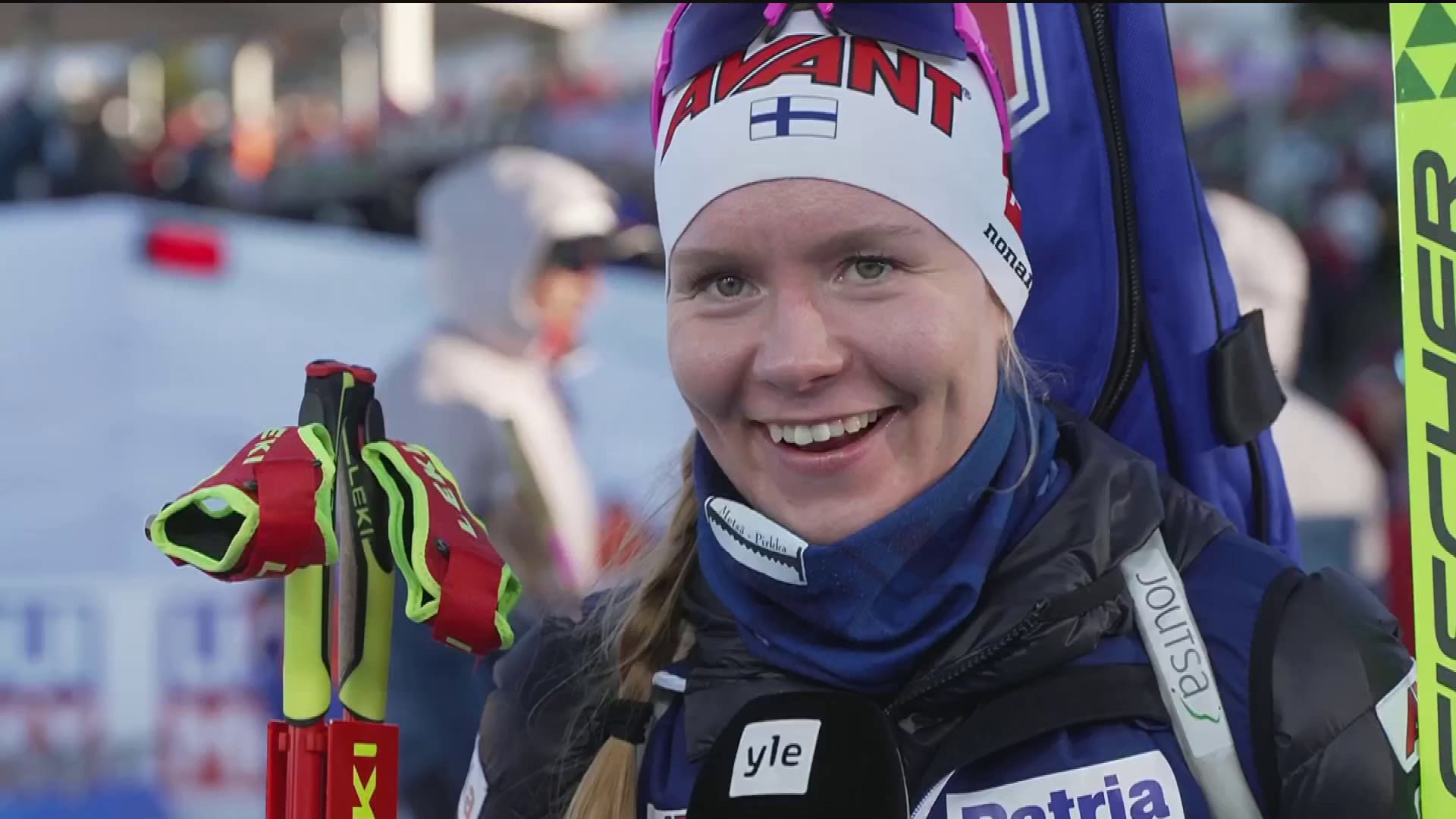Suvi Minkkinen riemuitsi suoritustaan | Talvilajien parhaat | Yle Areena
