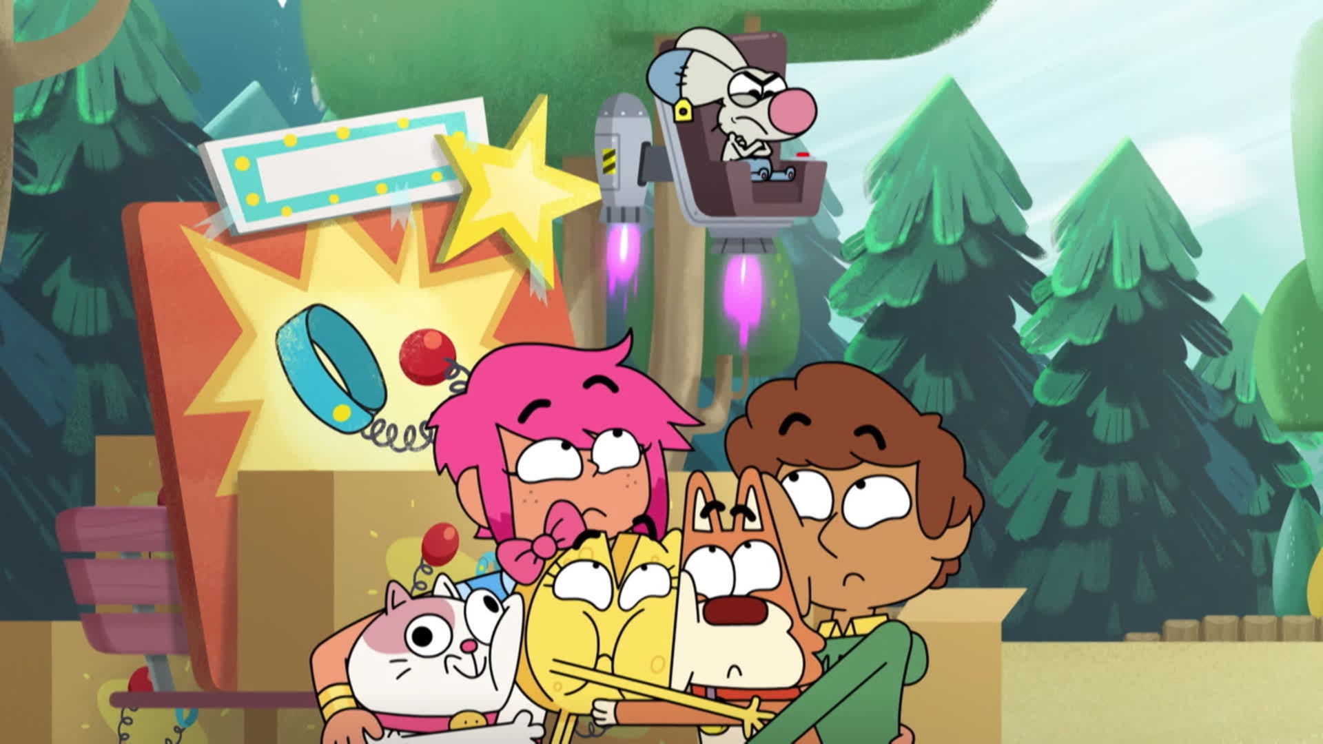 Pallon perässä | Poika, tyttö, koira, kissa, hiiri ja juusto | Yle Areena