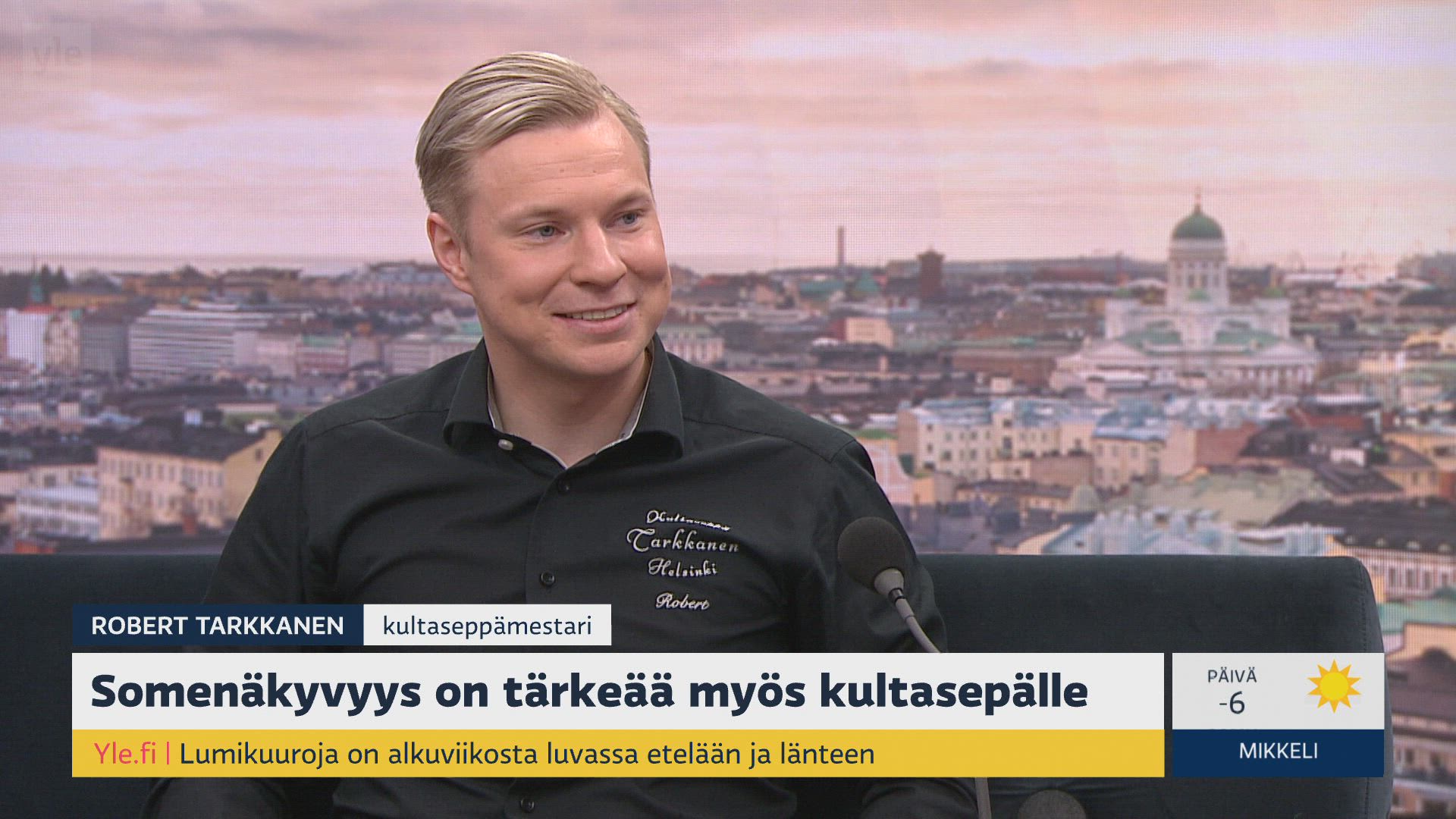 Robert Tarkkanen – kultaseppä kolmannessa polvessa | Yles morgon | Yle Arenan