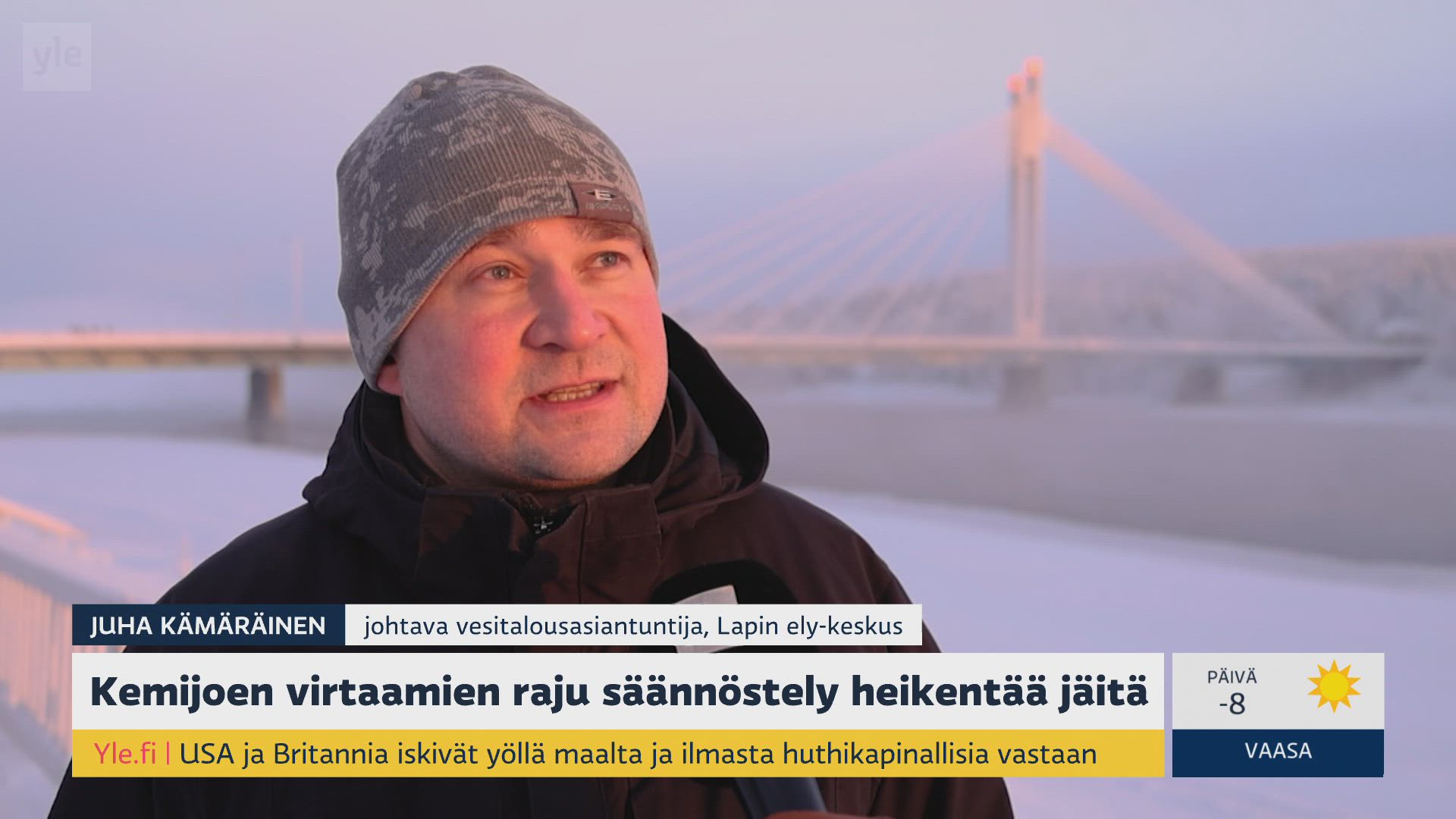 Kemijoella erikoinen jäätilanne | Ylen aamu | Yle Areena