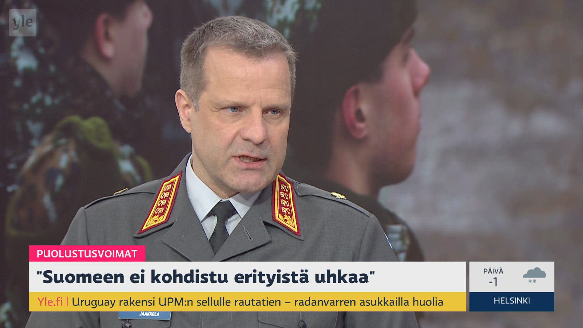 Puolustusvoimain komentaja Janne Jaakkola | Ylen aamu | Yle Areena