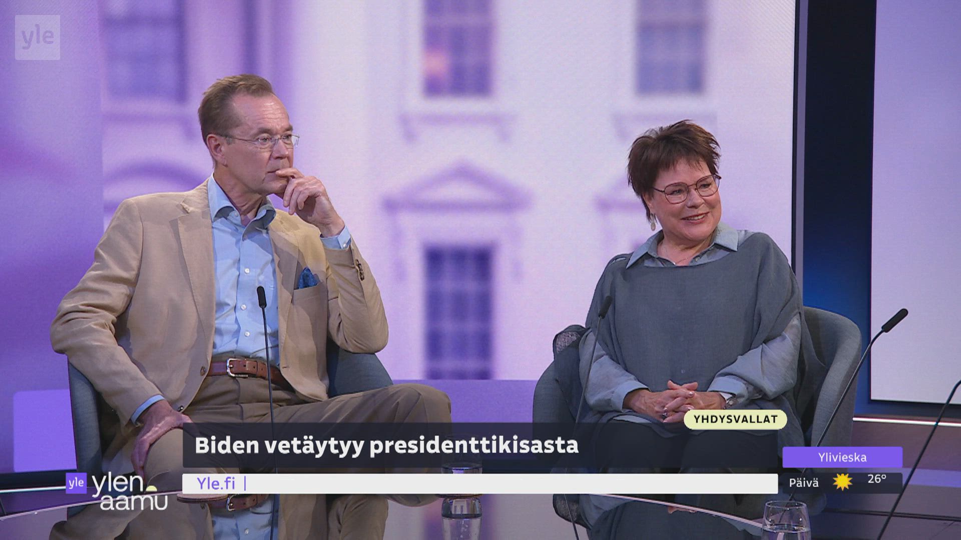 Biden luopui ehdokkuudesta, USA:n presidenttikisa menee uusiksi | Yles morgon | Yle Arenan