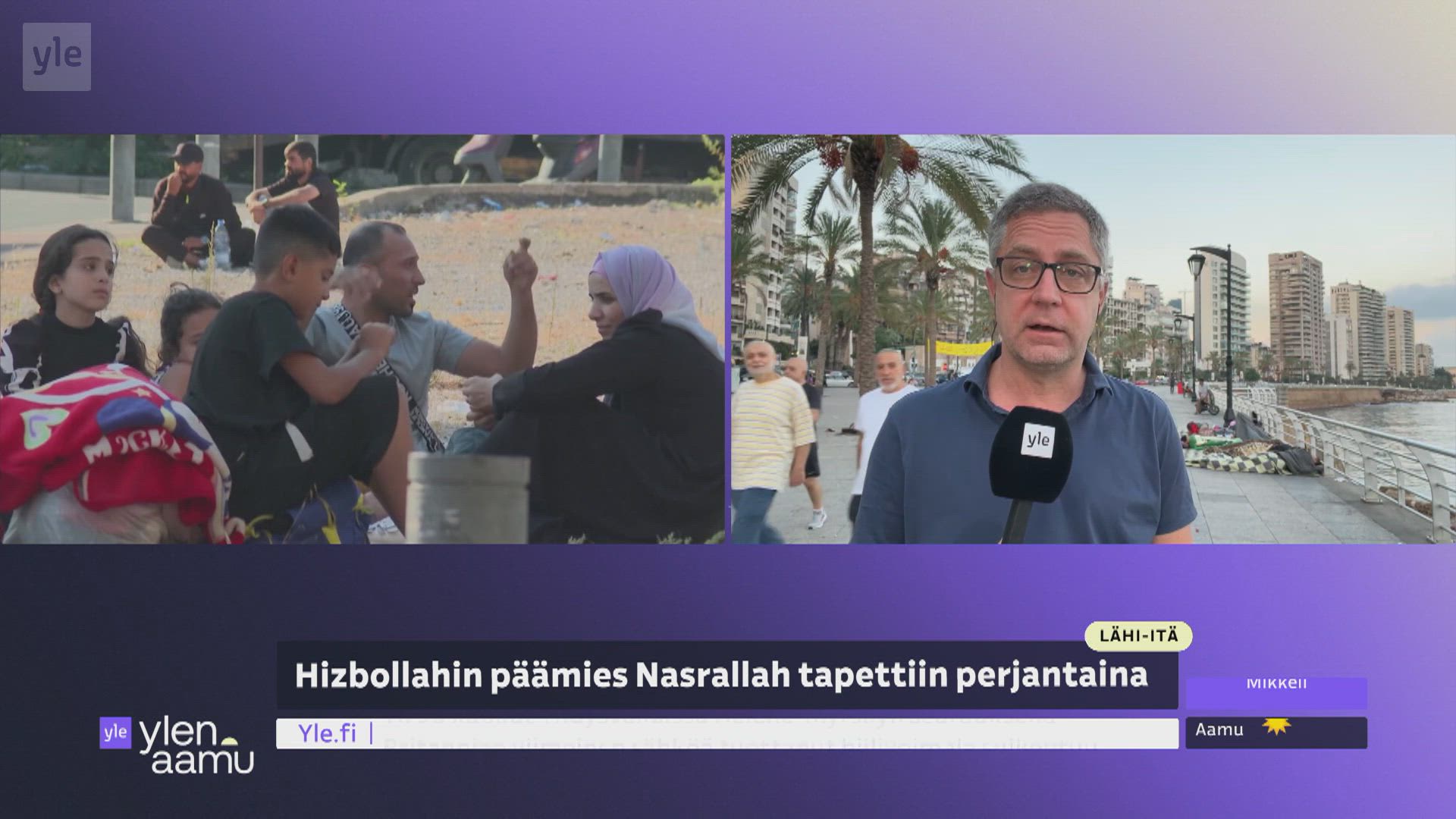 Tilannepäivitys Libanonista | Yles morgon | Yle Arenan