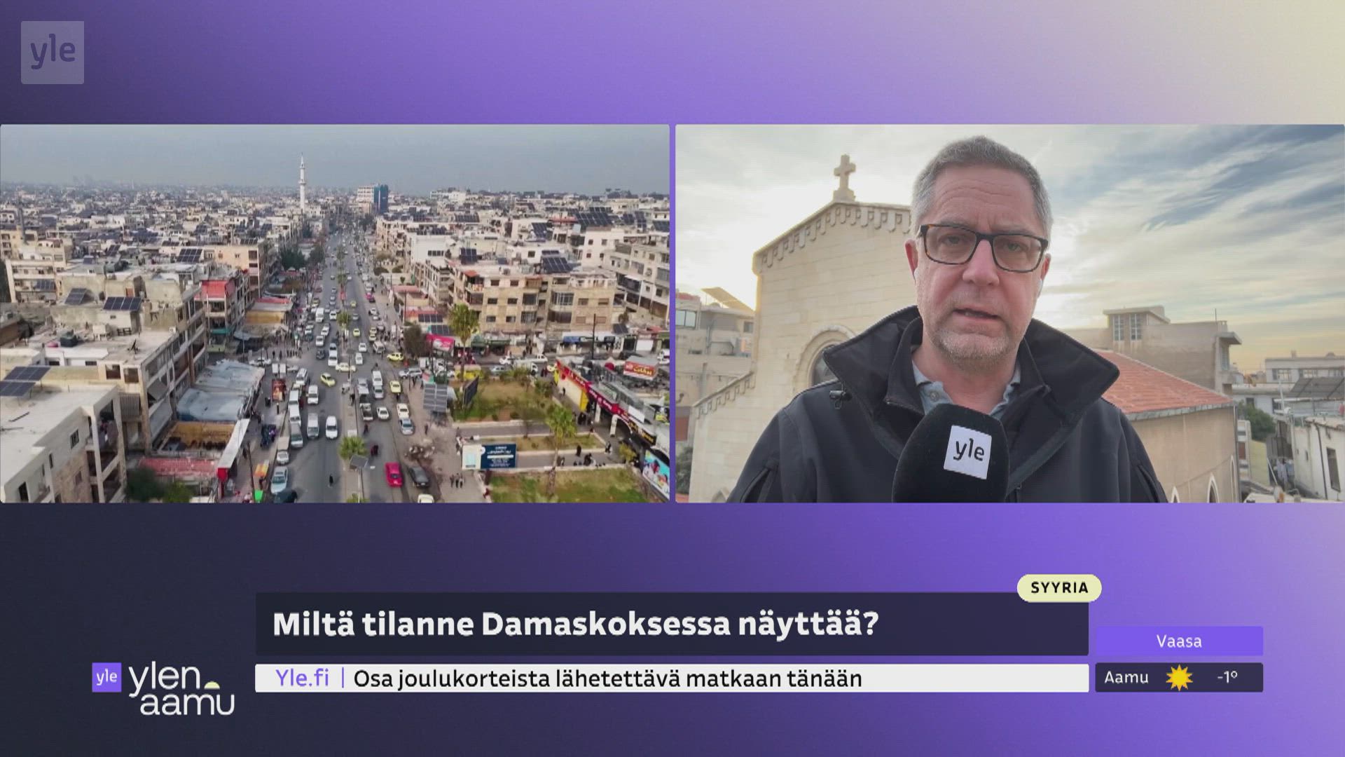 Tilannepäivitys Damaskoksesta | Yles morgon | Yle Arenan