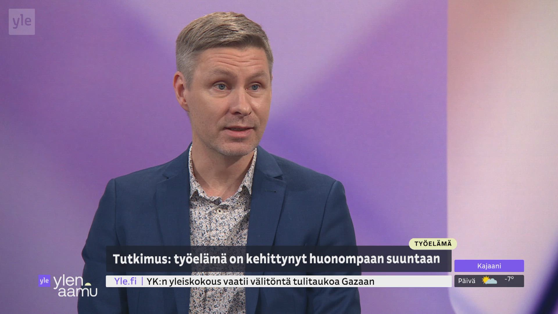 Kiire ja kuormitus vaivaavat suomalaista työelämää | Yles morgon | Yle Arenan