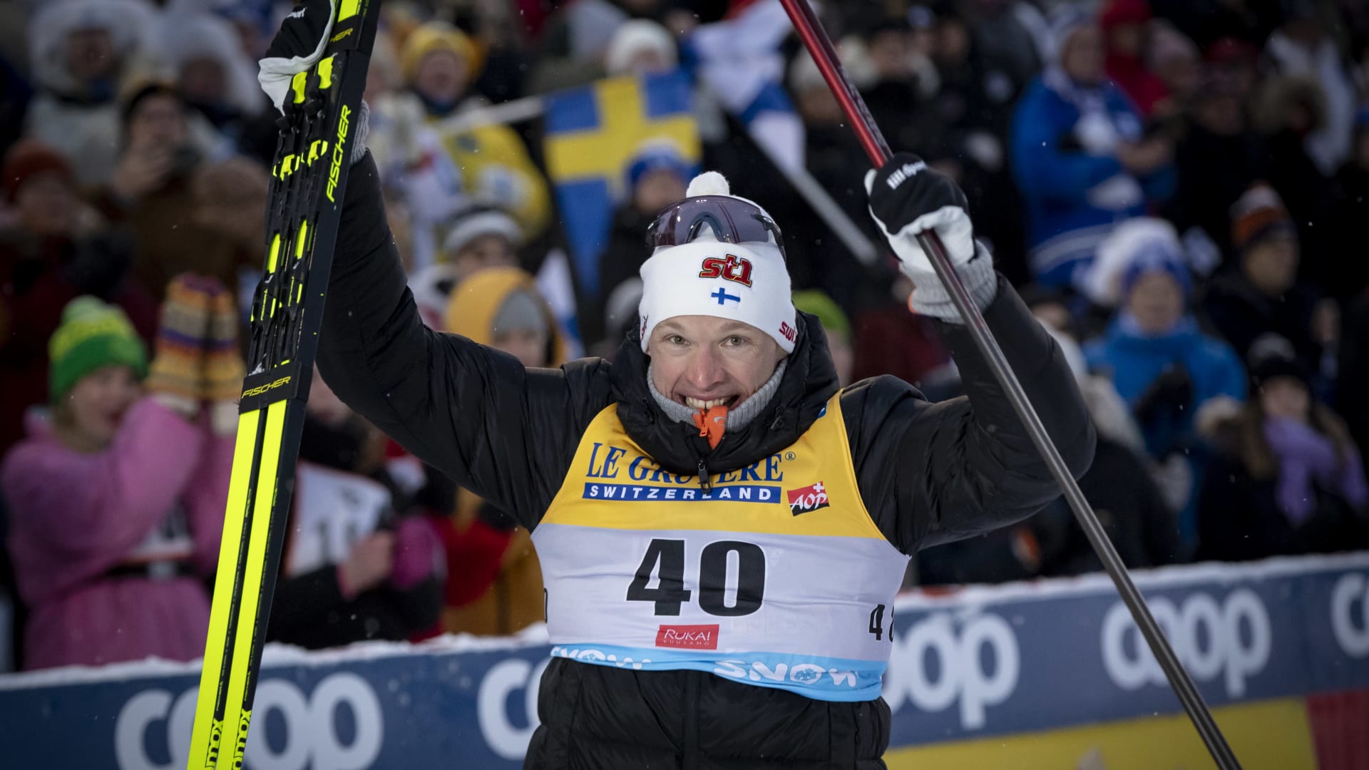 Iivo Niskanen ehti jo tuulettaa ykkössijaa Rukalla | Hiihdon ...