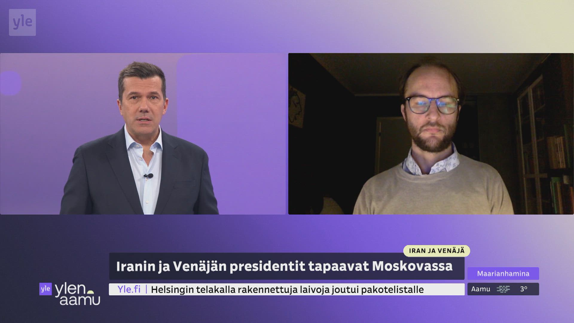 Iran ja Venäjä lähentävät puolustusyhteistyötään | Yles morgon | Yle Arenan