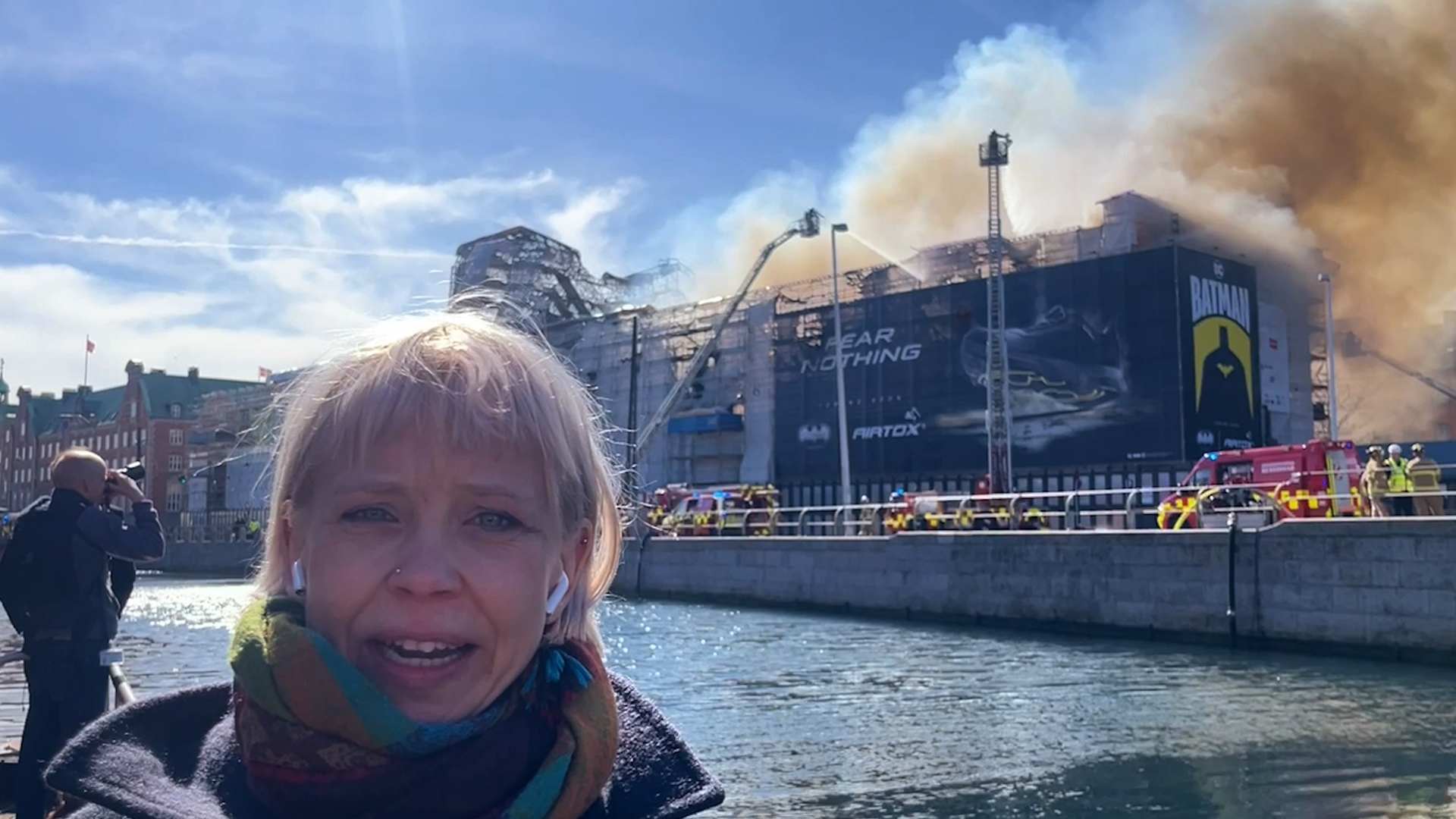 Karoliina Kantola raportoi Kööpenhaminan pörssin tulipalosta ...