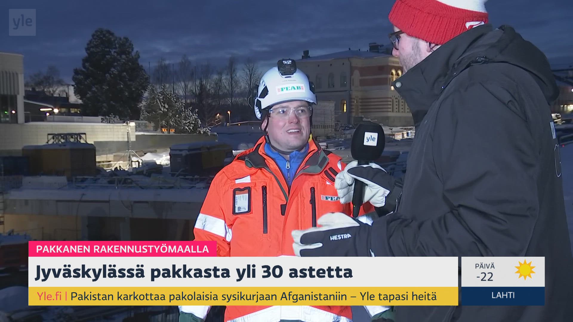 Miten rakennustyömaalla pärjätään pakkasella? | Ylen aamu | Yle Areena