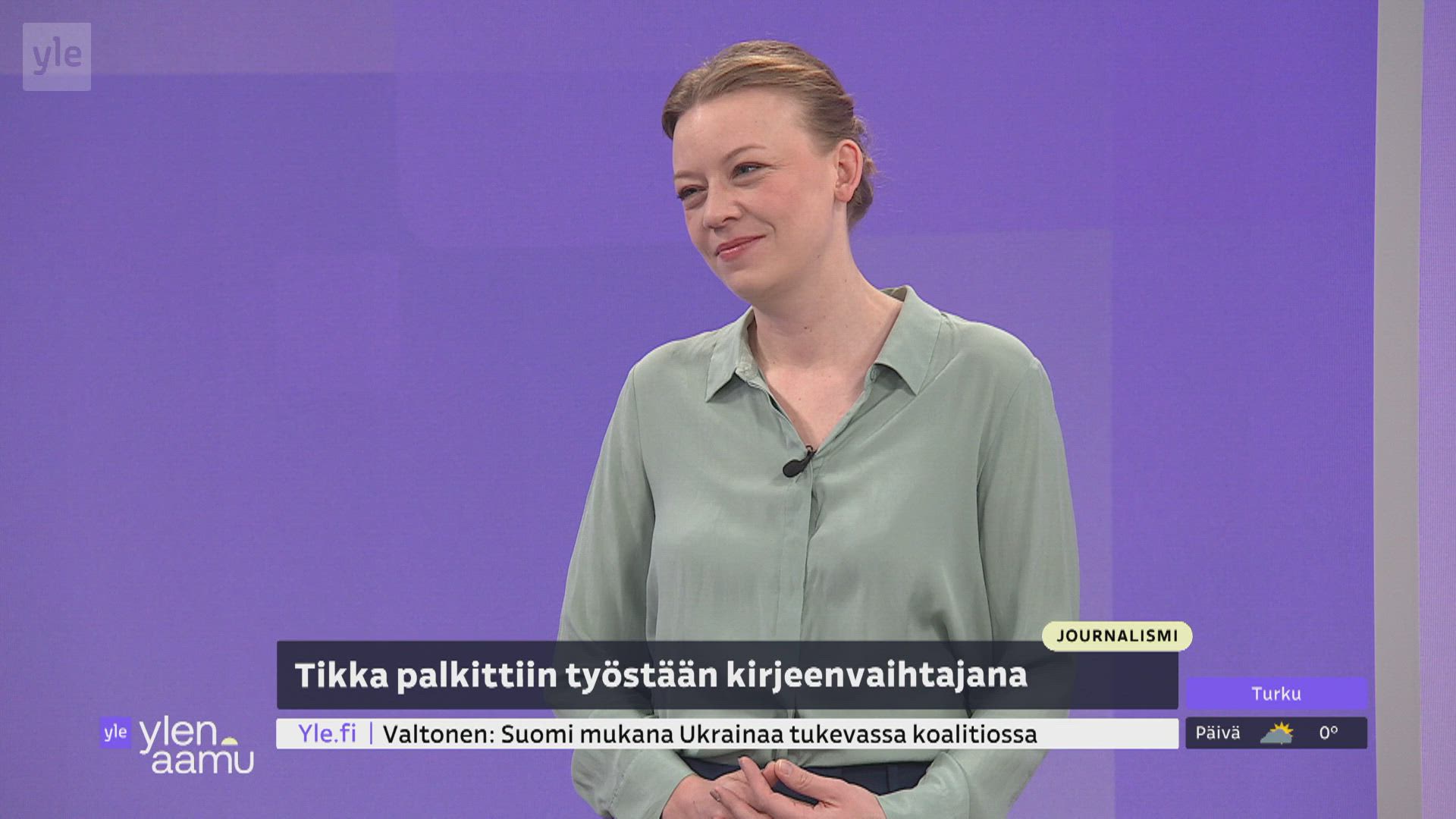 Haastattelussa Vuoden journalisti Iida Tikka | Ylen aamu | Yle Areena