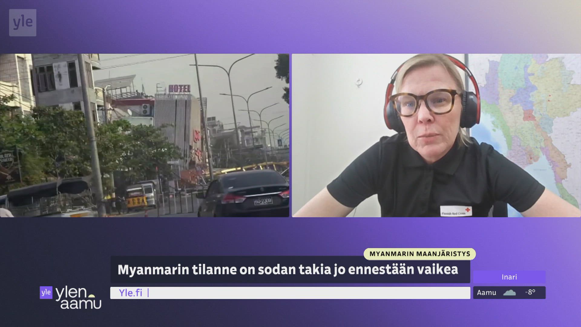 Avustustyön tilanne Myanmarissa | Yles morgon | Yle Arenan