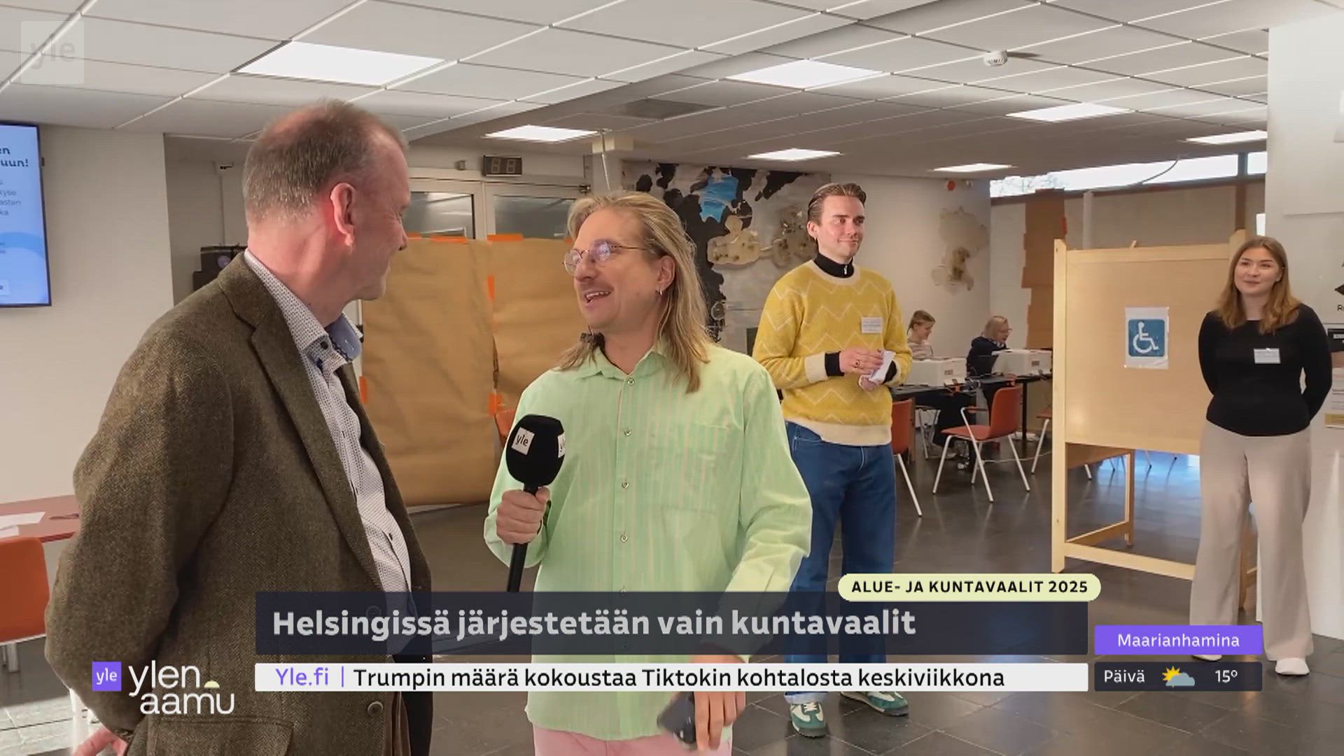 Millaisissa tunnelmissa ennakkoäänestys alkoi Helsingissä? | Yles morgon | Yle Arenan