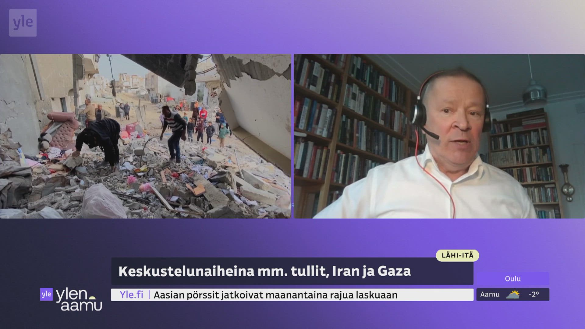 Netanjahu ja Trump keskustelevat mm. tulleista ja Gazasta | Yles morgon | Yle Arenan