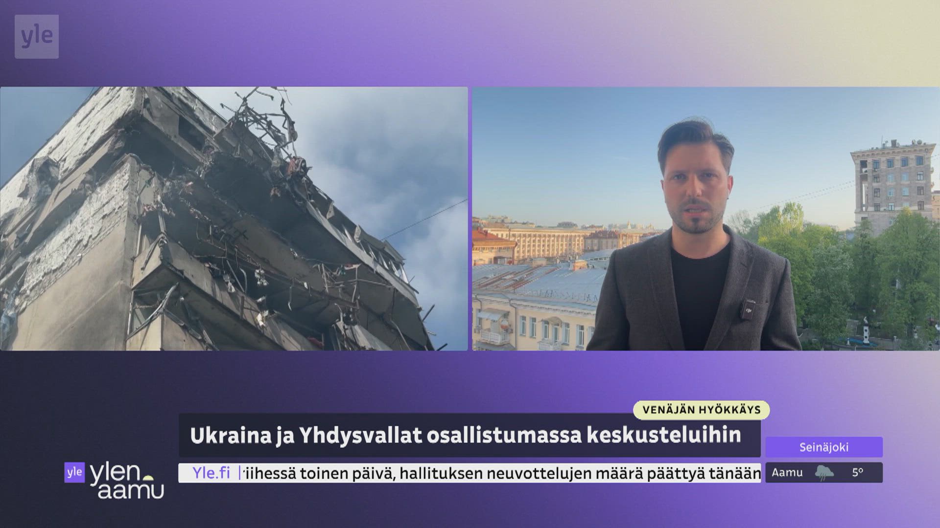 Ukrainan sodan aseleponeuvottelut jatkuvat | Yles morgon | Yle Arenan