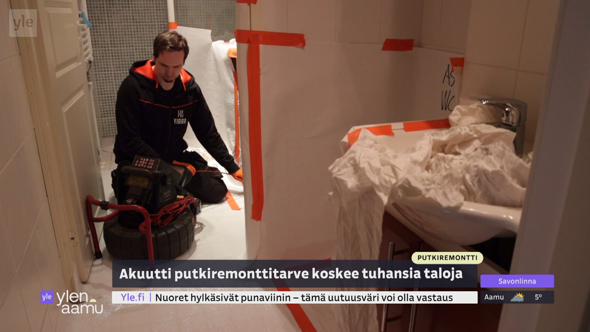 Putkistoja korjataan yhä uudemmissa taloyhtiöissä | Yles morgon | Yle Arenan