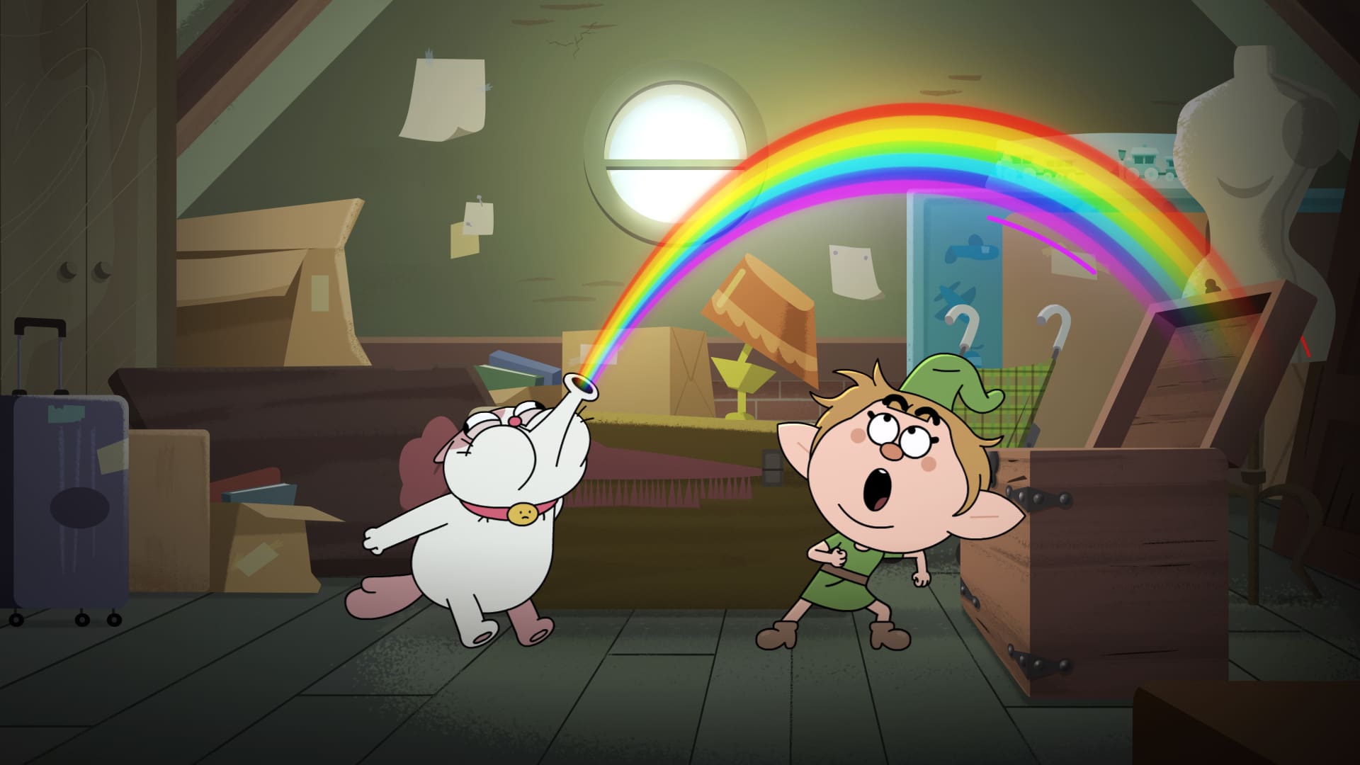 Kissan mielikuvitusystävä | Poika, tyttö, koira, kissa, hiiri ja juusto ...