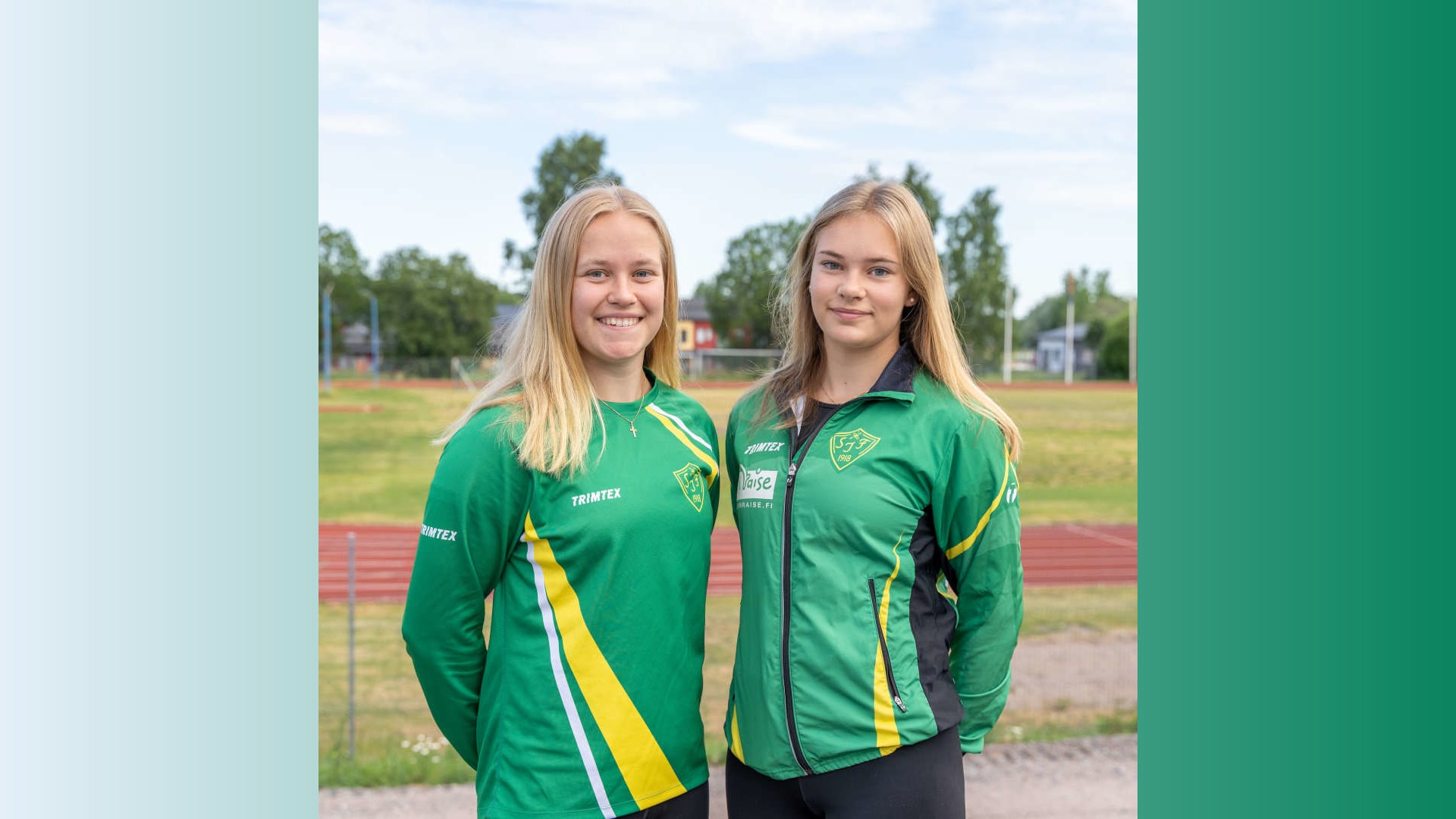 De spjutkastande systrarna Emilia och Malin Karell från Sjundeå IF ...