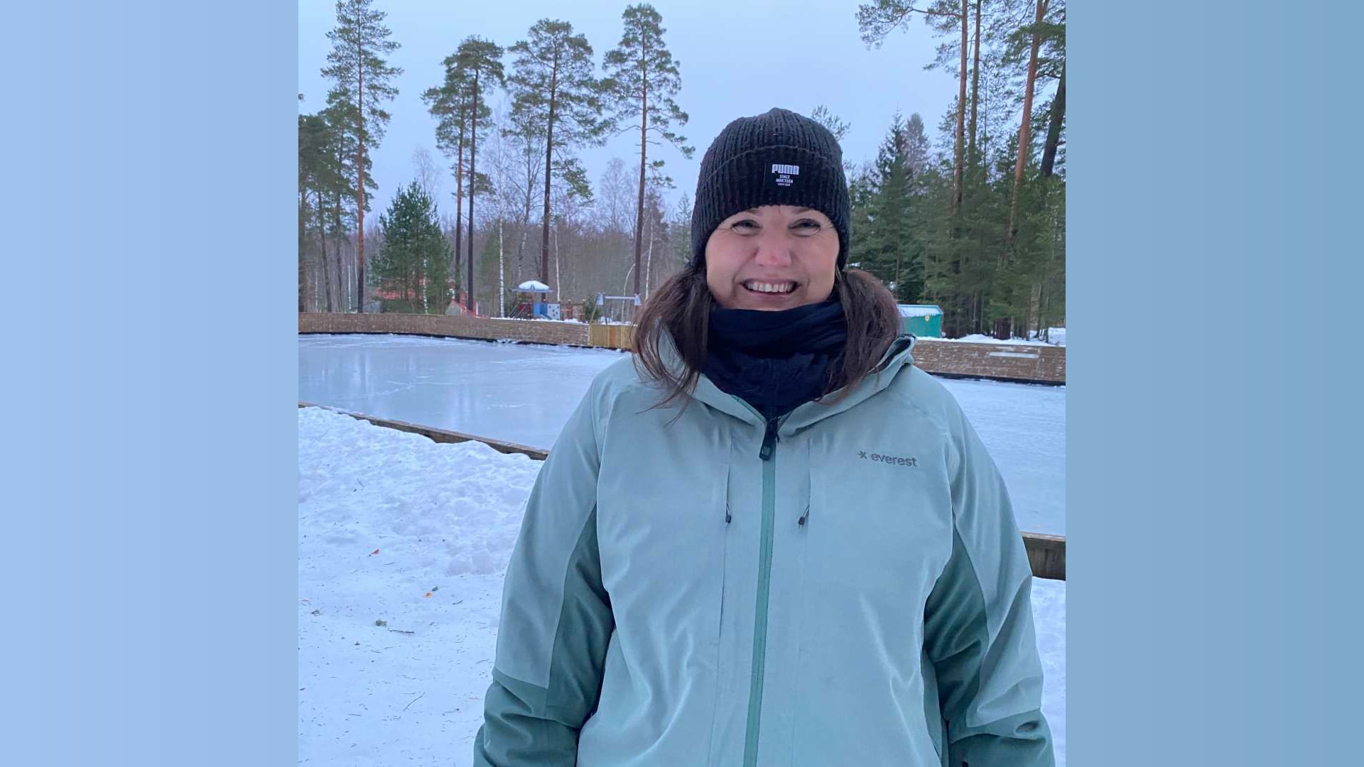 Lokal talkokraft ser till att Harparskog utanför Ekenäs har skidspår ...