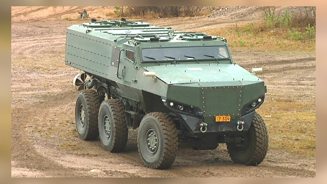 The new PMPV «MiSu» 6×6 armored vehicle prototype, developed by ...