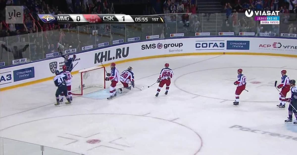 Video: Suomalainen voimapesä osui heti KHL-avauksessa | Yle