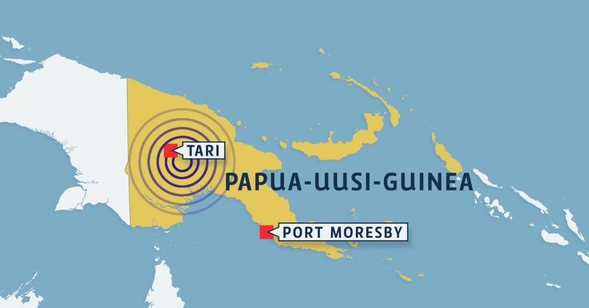 Papua-Uusi-Guinea kartoittaa maanjäristyksen tuhoja | Yle