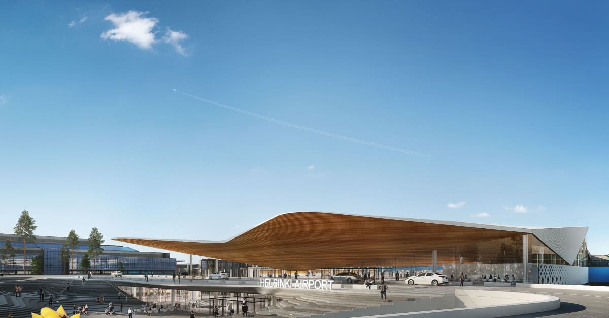 Helsinki-Vantaa laajenee jälleen: Uusi pääsisäänkäynti ja tunneli juna ...