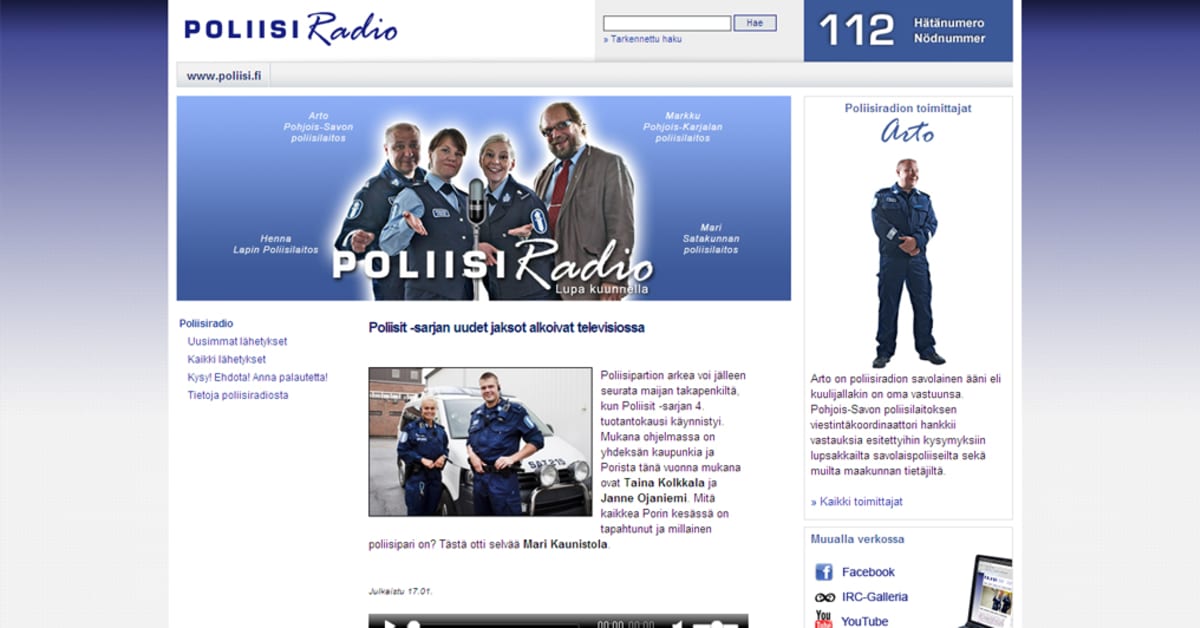 Poliisin nettiradio aloitti | Yle