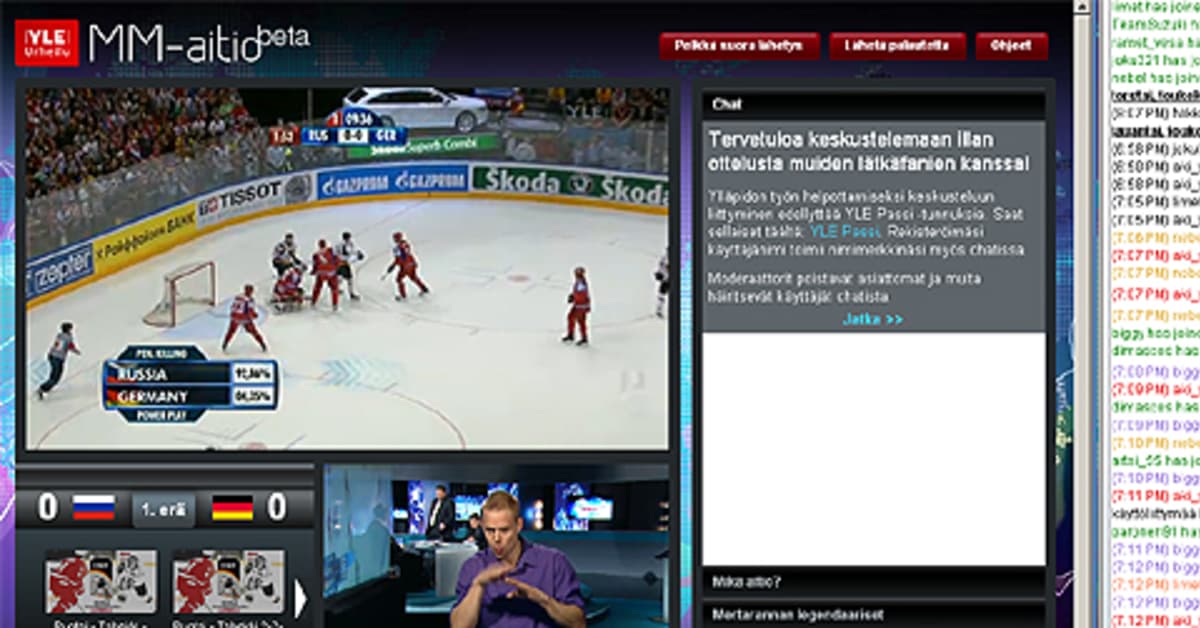 MM-jääkiekon finaalissa viittomakielinen selostus | Yle