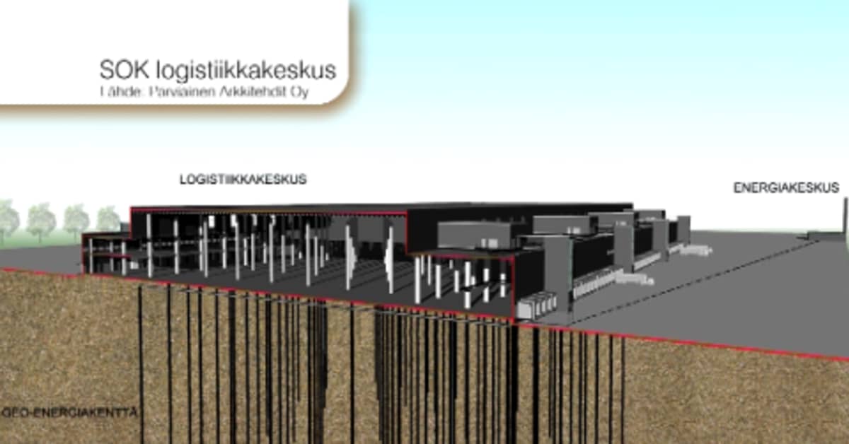 SOK:n logistiikkakeskukselle maan suurin kalliolämpökenttä | Yle