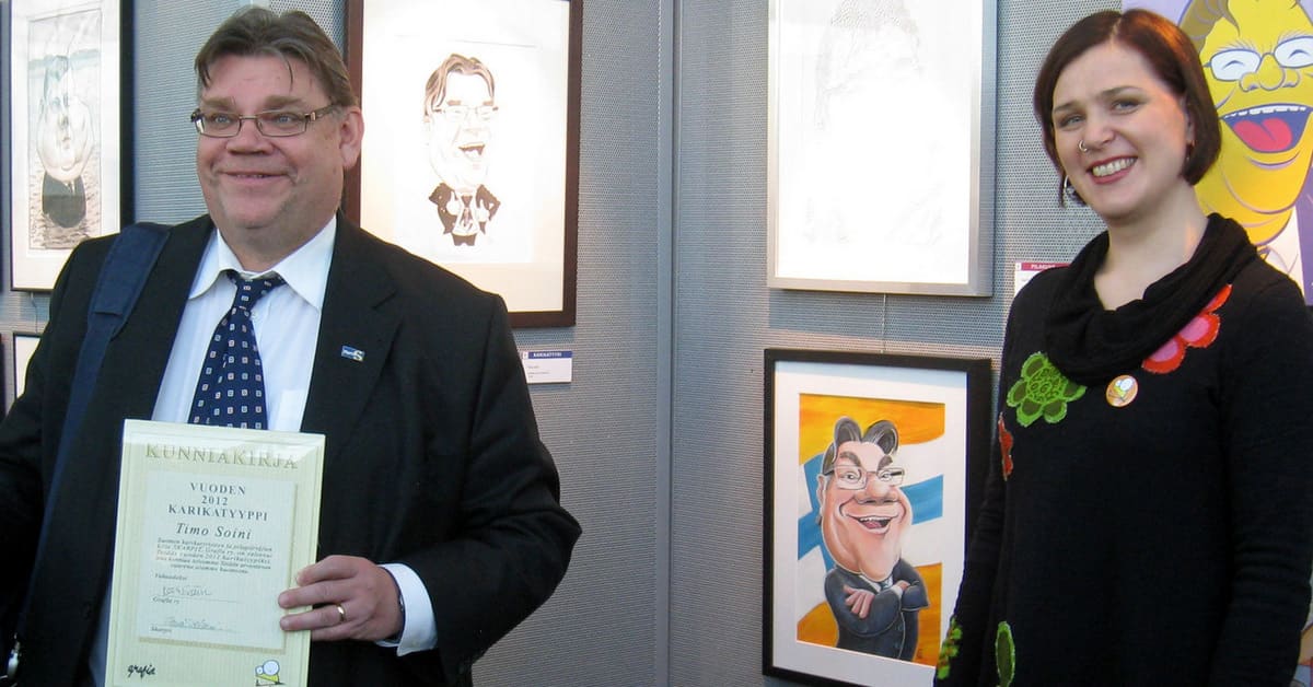 Pottunenä ja karsastavat silmät - Soini valitsi parhaan karikatyyrin ...