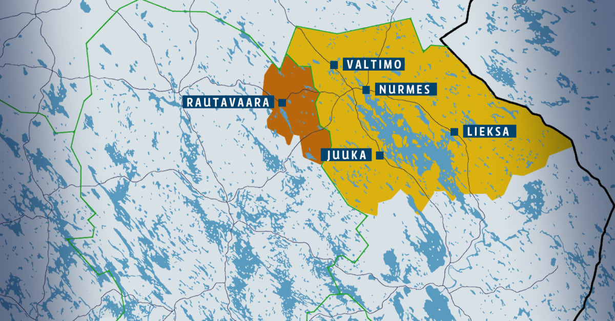 Juuka, Nurmes, Valtimo ja Lieksa pohtivat liitosta – Rautavaara ulkona ...